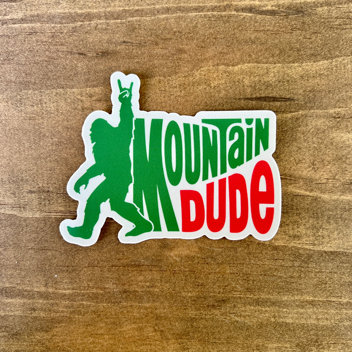 Mountain Dude Bigfoot Sticker – 208 Tees