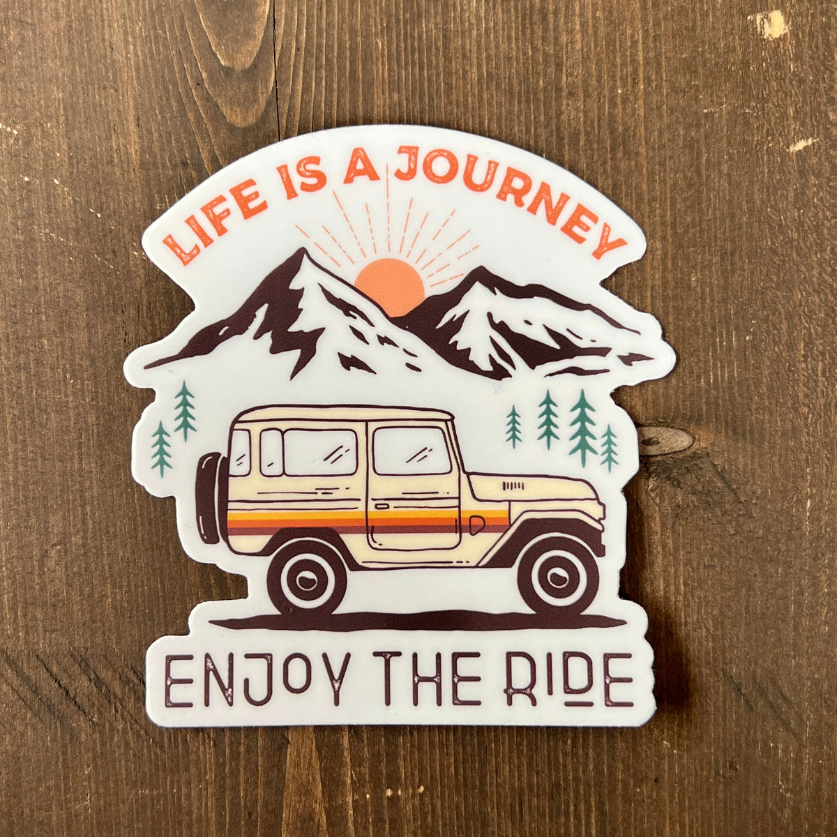 Enjoy The Ride Sticker – 208 Tees